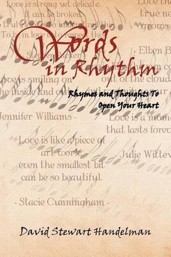 Words in Rhythm: Rhymes and Thoughts to Open Your Heart by David ...