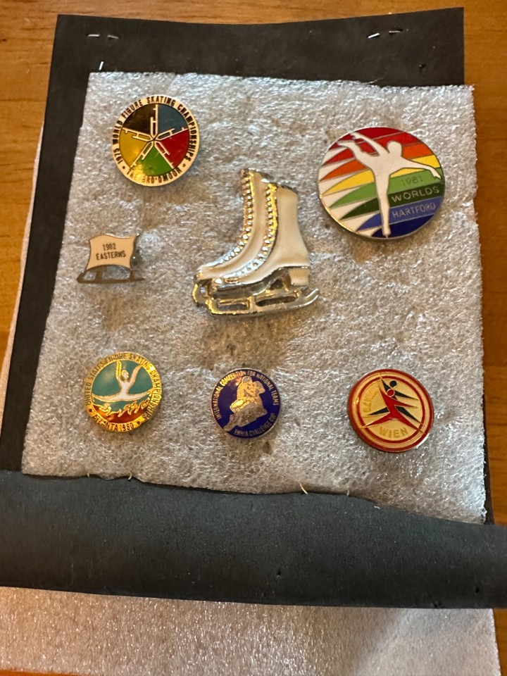 1980 Olympic Figure Skating Ticket & MISC. Figure Skating Pins | eBay