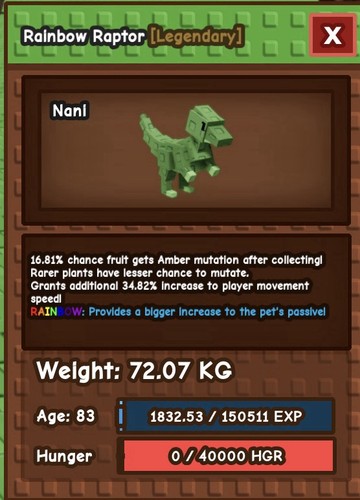 Roblox Grow a Garden Titan Rainbow Raptor | eBay