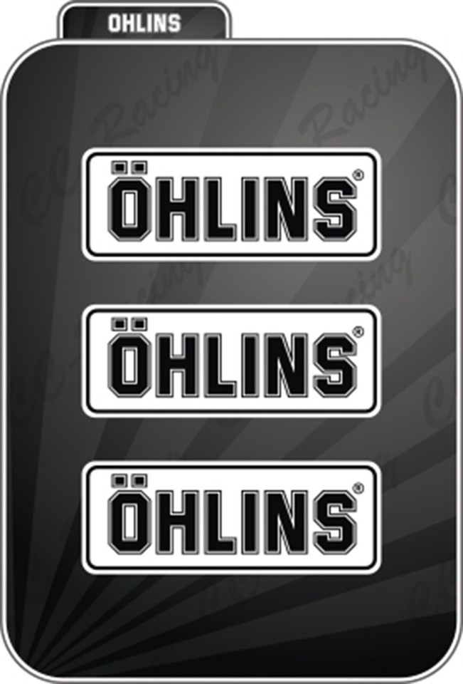 3 Adhesives Ohlin Shock Piston White Black 40 X 16 MM Hypermotard MO ...