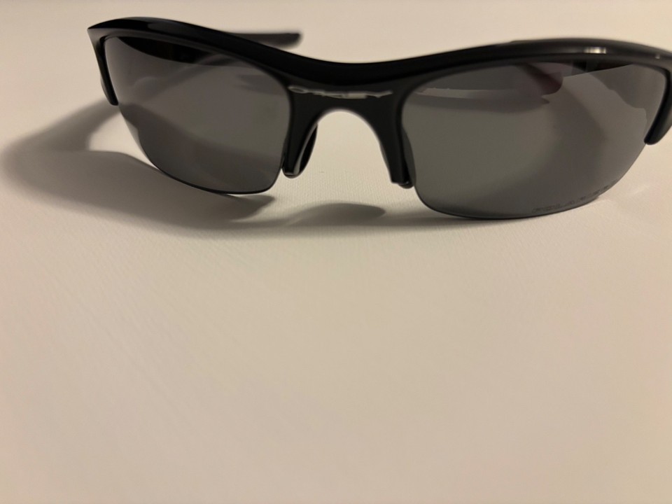 Oakley Flak Jacket Jet Black Frame Black Polarized lens | eBay