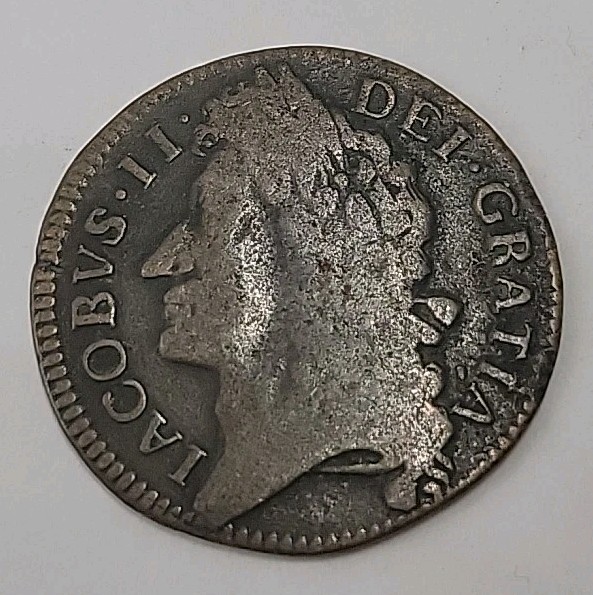 1689 Ireland King James II Gunmoney Irish Shilling XII coin | eBay
