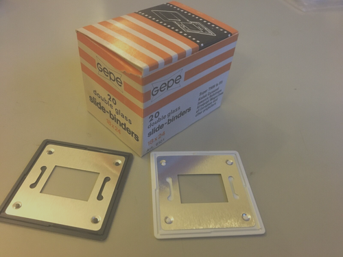 Slide mount Frames double glass GEPE 18x24mm 6101 slide binders 20 ...