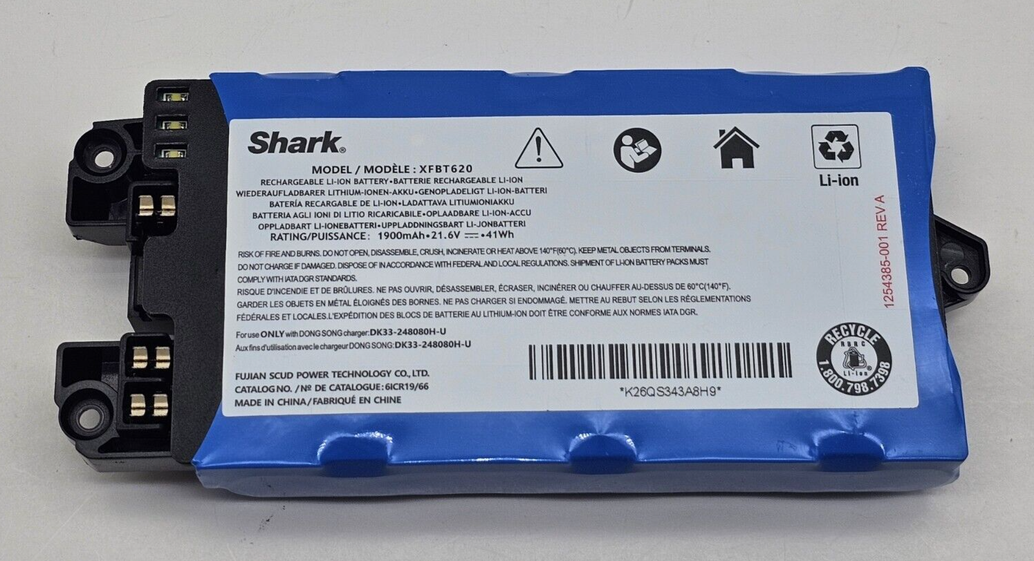 Shark Rechargeable Rocket Battery XFBT620 IX140 IX141 IZ140 IZ142 WZ140 ...