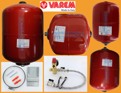 Varem Italy Central Heating Expansion Vessel Red 8 12 18 25 35 50 ...