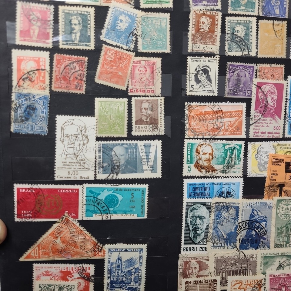 LOT of Over 300+ Vintage Posted Stamps from Large Stamp Collection | eBay