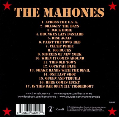 THE MAHONES PAINT THE TOWN RED: THE BEST OF THE MAHONES NEW CD ...