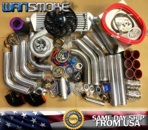 T76 Turbocharger T4 Turbo Kit for GT Mustang Camaro Challenger Wrangler ...