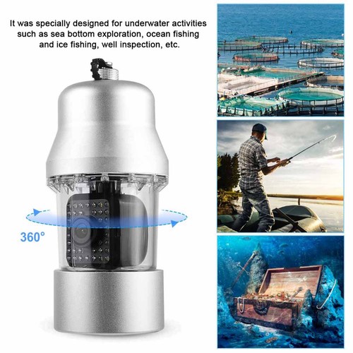360° Rotating Fish Finder HD 10in 3MP IP68 Waterproof 38LED Camera ...
