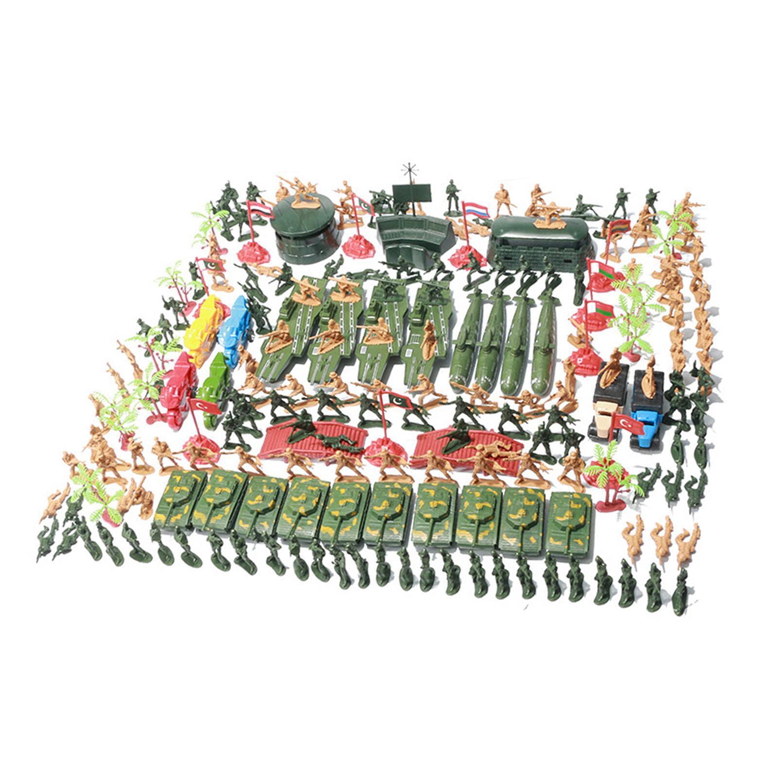 219Pcs Army Men Soldier Set Toy Military Figures War with Map Storage ...