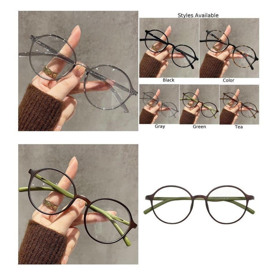 Retro Eyeglass Frames Anti Blue Light Frames All-Day Use Ergonomic Fit ...