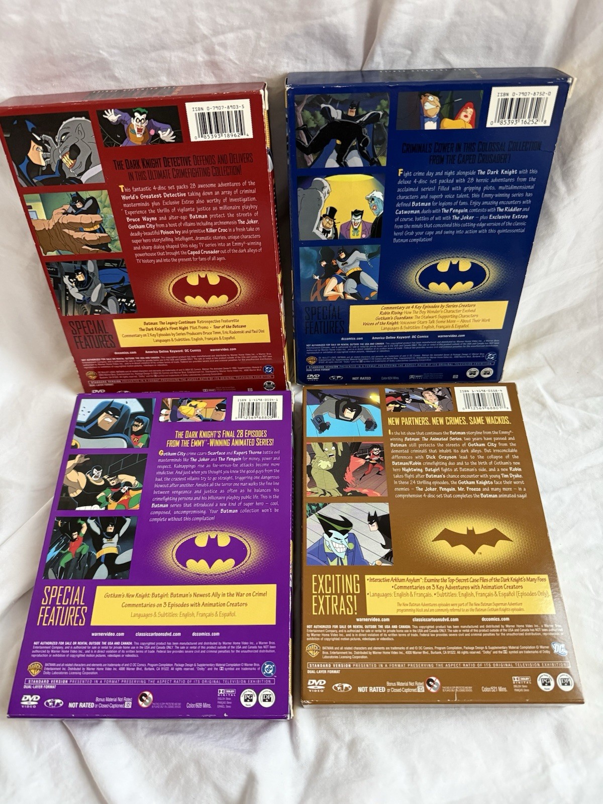 Batman the Animated Series Complete Volume 1-4 DVD Set, Very Good ...