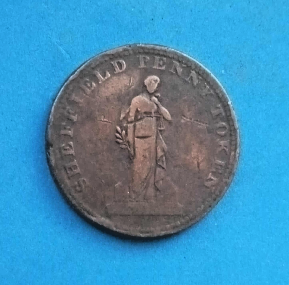 George III 1813 Sheffield Penny Token Overseers of the Poor | eBay UK