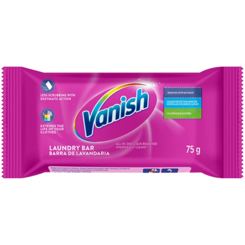 Vanish Pre-Wash Stain Remover Laundry Bar 75g For Most of Fabrics | eBay