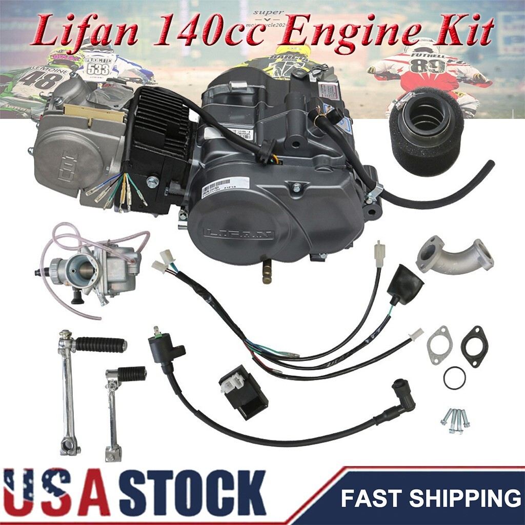 140cc Lifan Engine Motor Kit For XR50 CRF50 CRF70 CT70 CT90 ATC90 Dirt ...