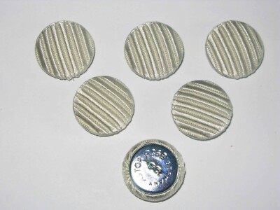 SILVER GREY CORDED BUTTONS 23mm 36L UPHOLSTERY - CRAFT- HABERDASHERY ...