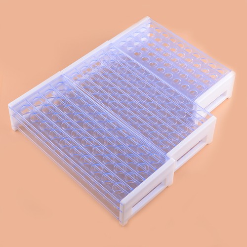 3 Layers Plastic Lab Test Tube Rack Holder Laboratory Pipe Stand for 13 ...