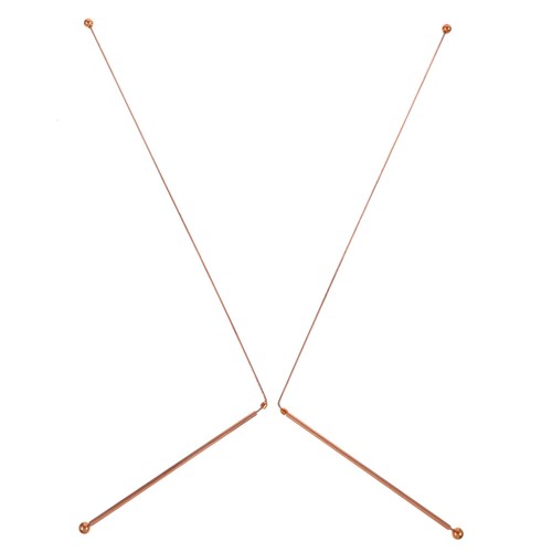 2 Pcs Dowsing Tools Finding Rods Brass Prospecting Divining Kit Uk ...