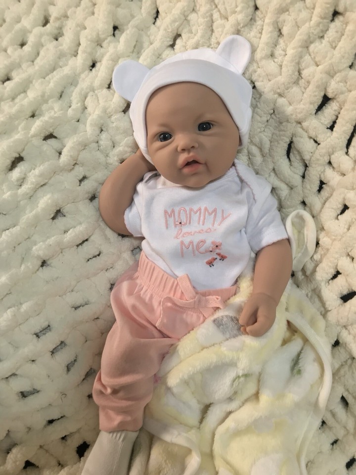 Full Body Silicone Reborn Baby Girl 18”Infant Doll 6 Lbs Squishy ...