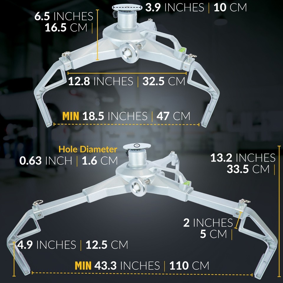"Wheel Alignment Calibration Tire Clamp w/ Magnetic Adapter Plate | 18. ...