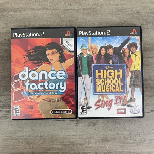Dance Factory & High School Musical: Sing It! PS2 Playstation 2 Game ...