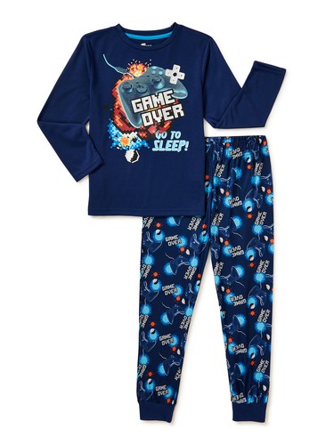 Video Game Pajamas Boys PJ Set Shirt Pants Gamer 10 12 L Controller NWT ...