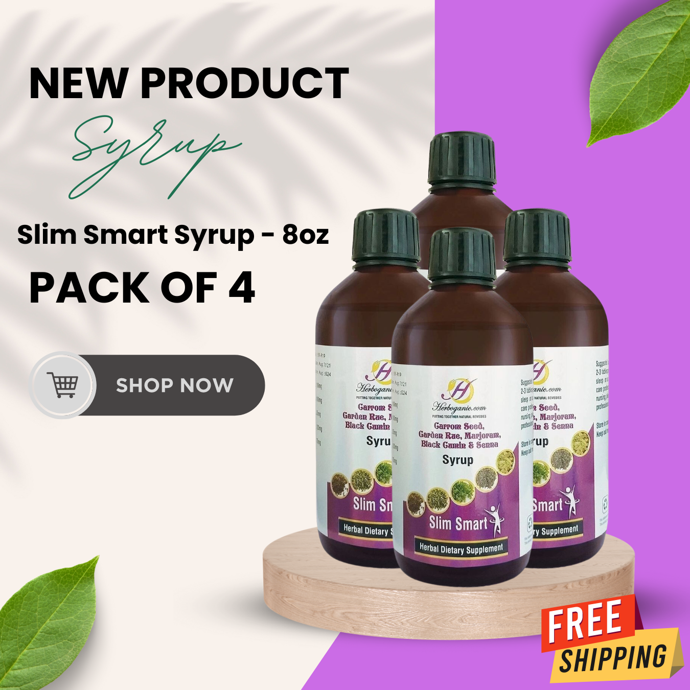 Women, Men Slim Smart Syrup for Weight Loss and Appetite Control 8oz ...