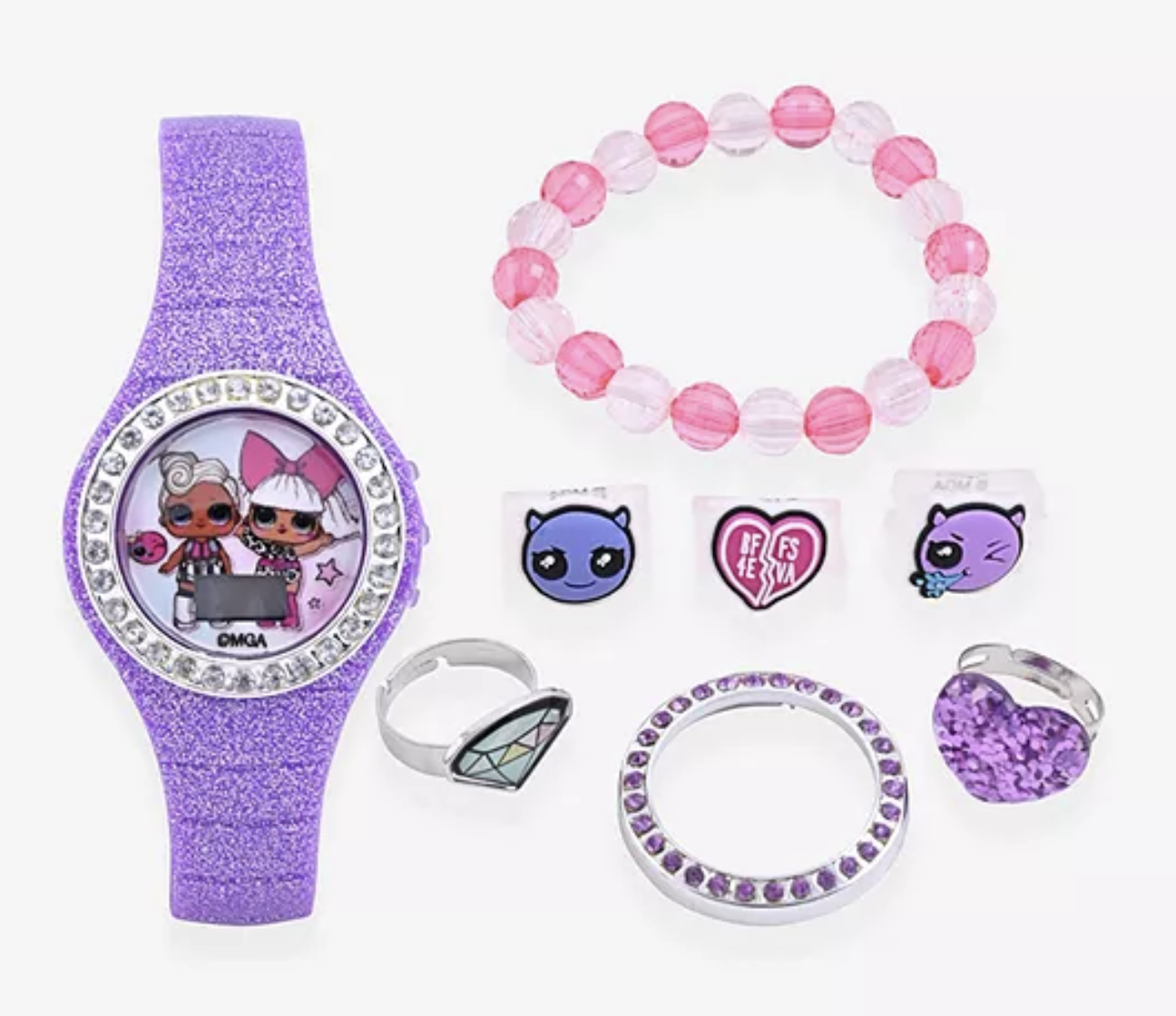 Accutime Kids Digital Quartz Plastic Violet Watch LOL40099AZ | eBay