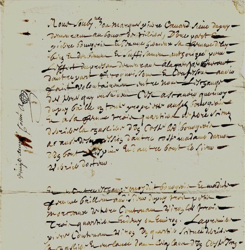 1672 Marquis Cavard of / The Puy And Husband Bourgeois Hervieux IN ...