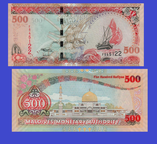 maldives 500 rufiyaa 2006 /- Copy | eBay