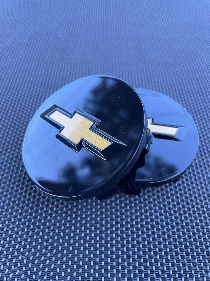 CHEVROLET SET OF 4X 58mm Black Wheel Center Caps - Fits most model | eBay
