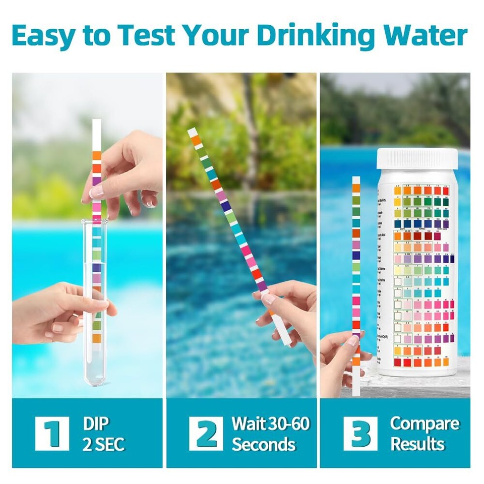 17 in 1 Drinking Water Test Kit for Home Well Water Testing Kit 100 ...