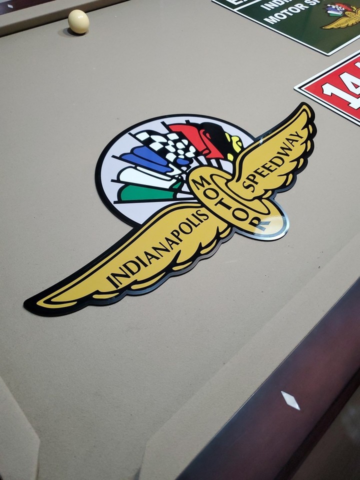 Indy 500 Sign Metal Indianapolis Motor Speedway Wings 6 Foot! IMS Gas ...