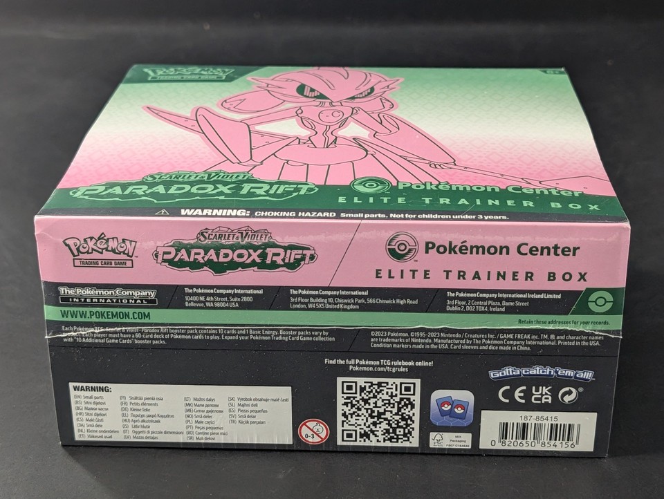 Pokemon Paradox Rift Pokemon Center Exclusive Elite Trainer Box ETB ...