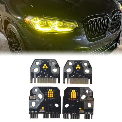 CSL Yellow Angel Eye DRL LED Boards For 2022-2024 BMW X3 X4 X3M X4M LCI ...