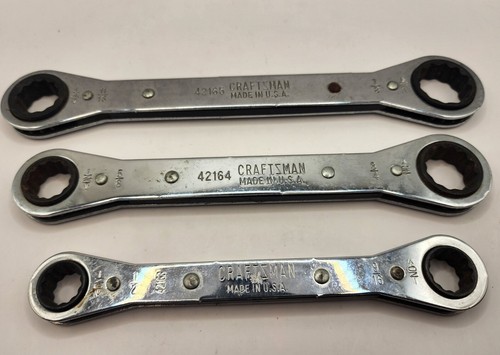 Craftsman Ratchet Wrench Set (3) 1/2 9/16~5/8 3/4~11/16 7/8 SAE USA | eBay