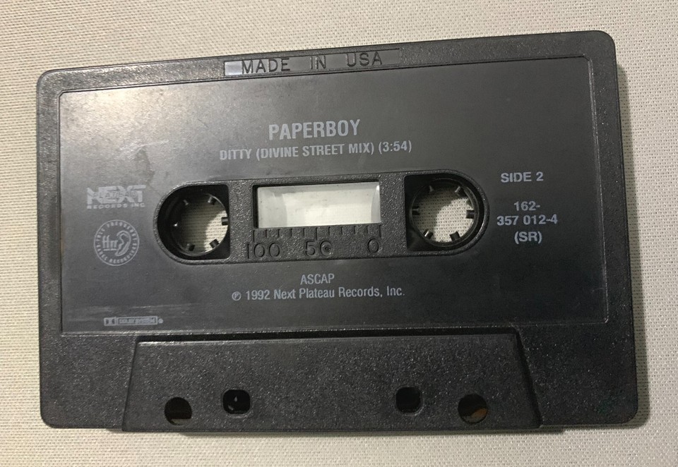 Vintage Paperboy Cassette Tape Ditty Radio Edit Divine Street Mix Tape ...