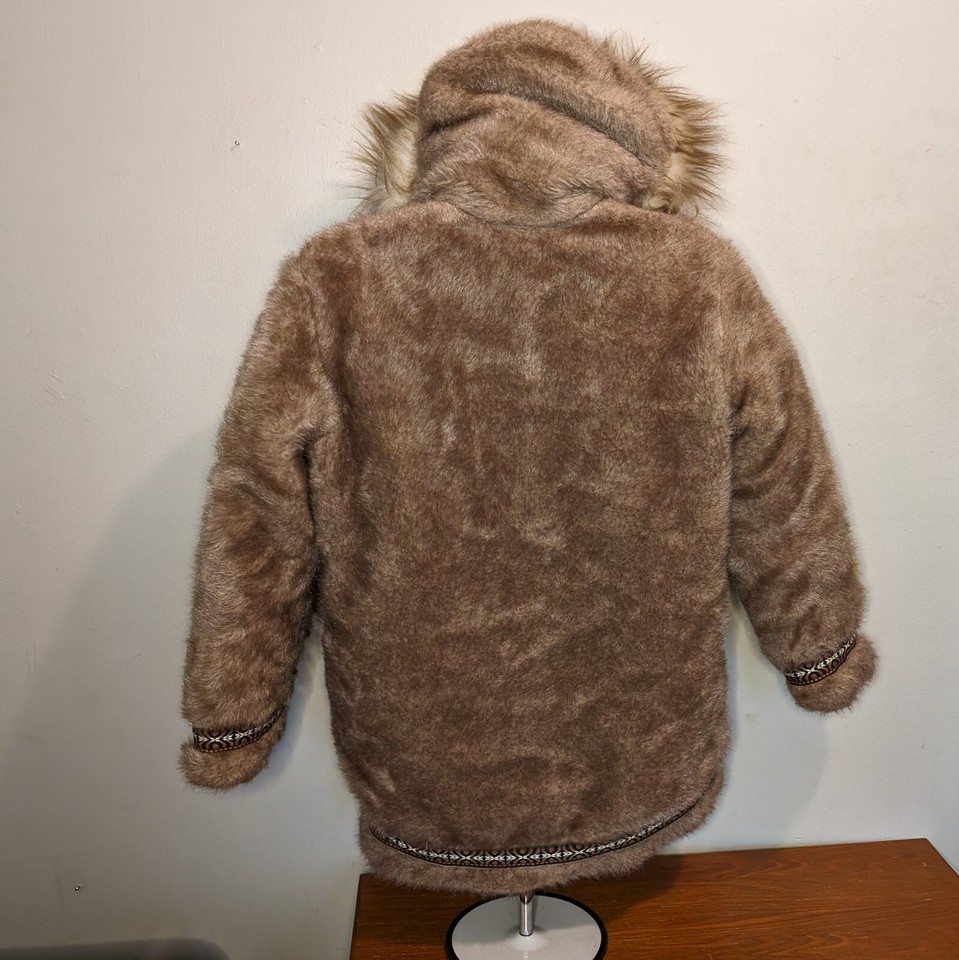 Vintage STEARNS Womens Small Hansa Branta GOOSE DOWN faux fur Parka ...