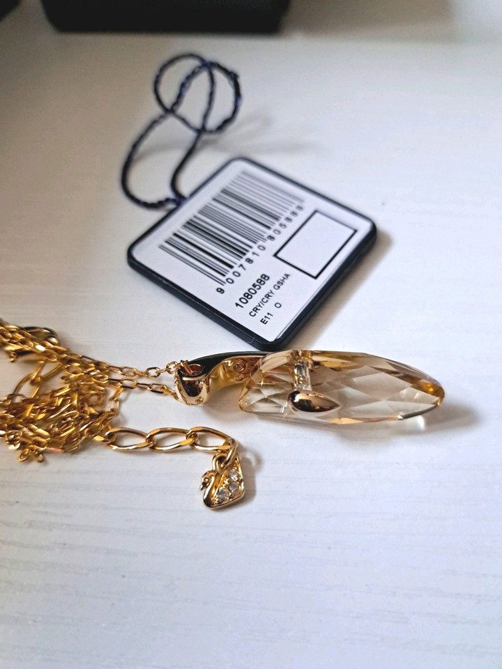 Swarovski Necklace Crafty Golden Shadow Pendant 1080588 BNWT | eBay UK