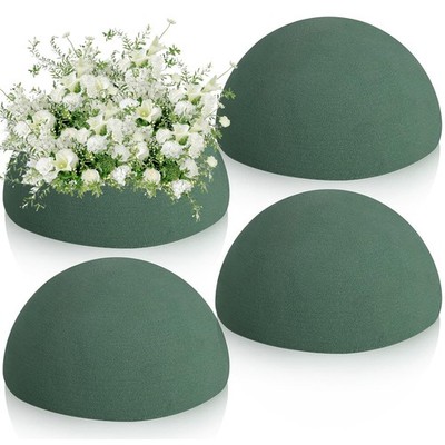 Floral Foam Round, 4 Pack Floral Dry Foam Half Ball Round Flower Foam ...