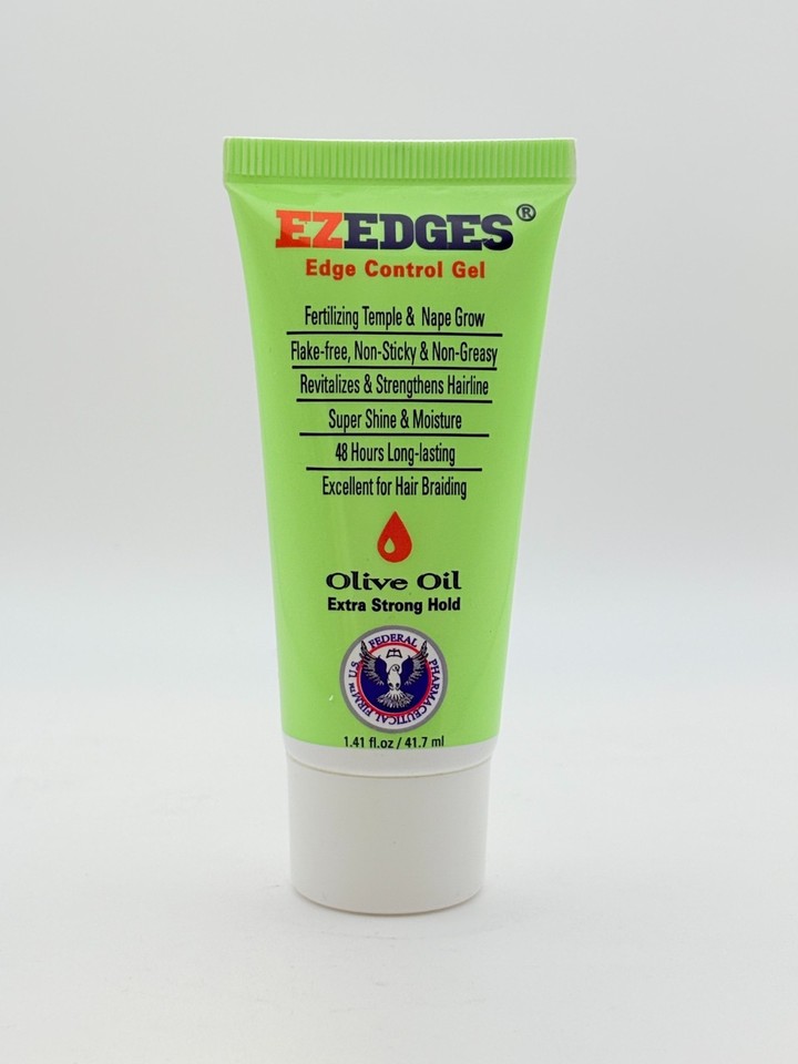EZ Edges Edge Control Gel Extra Strong Hold, 1.41 oz. (Tube) Travel ...