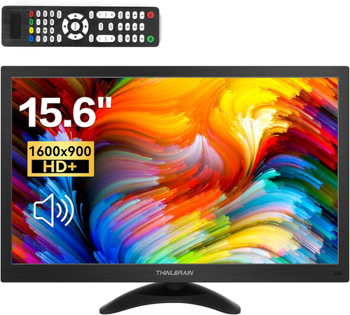 15.6 Inch Computer Monitor 1600X900 Small PC Monitor with HDMI VGA AV ...