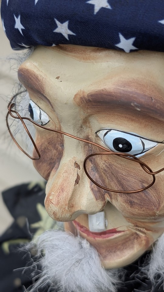 Vintage Puppet Wizard Marionette Merlin Large 3’ Sorcerer Magician | eBay