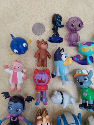 Mixed Lot of 39 Nick Jr Disney Junior Figures Bluey Proud Family Paw ...