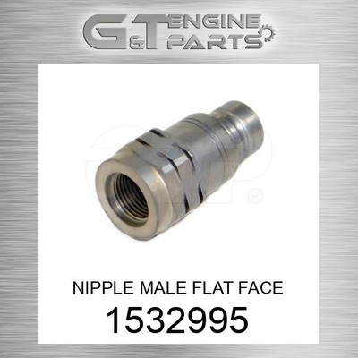 1532995 NIPPLE MALE FLAT FACE fits CATERPILLAR (NEW AFTERMARKET) | eBay