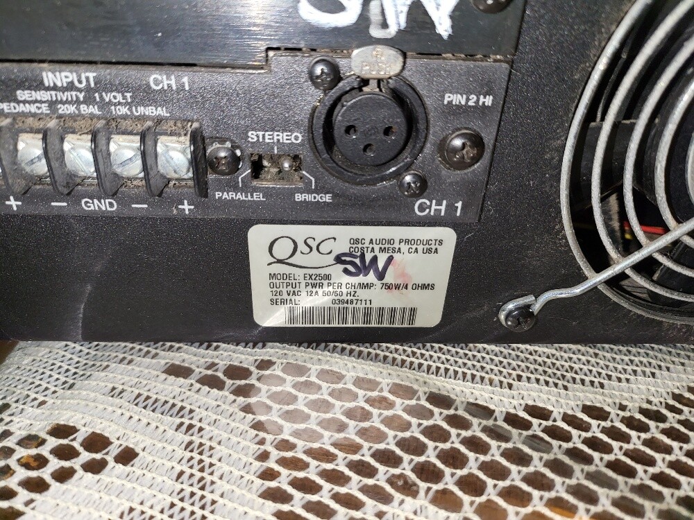 QSC EX2500 POWER AMPLIFIER | eBay