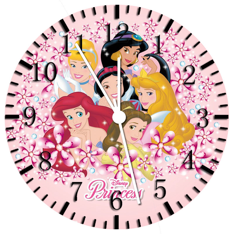 Disney Princess Frameless Borderless Wall Clock Nice For Gifts or Decor ...