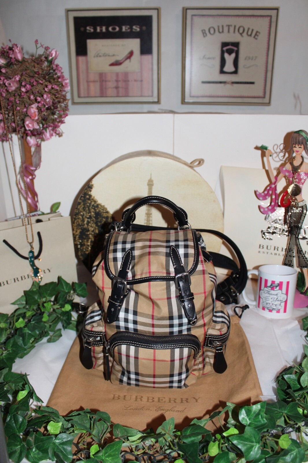 POSH-BURBERRY SIGNATURE NOVA CHECK MINI RUCKSACK BACKPACK! | eBay