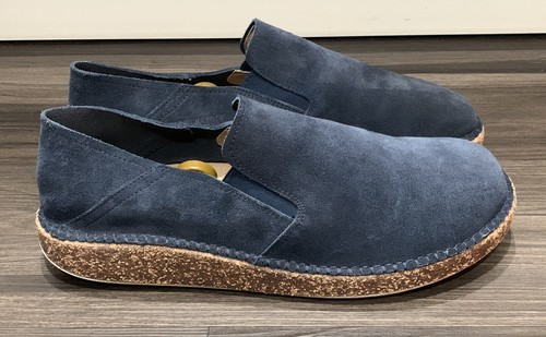Birkenstock Callan Dark Blue Suede Slip On Shoes Men Size US 12 / EU 45 ...