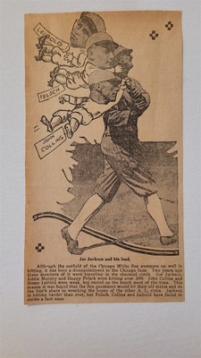 Shoeless Joe Jackson Shano Collins Happy Felsch Nemo Leibold 1919 Black ...